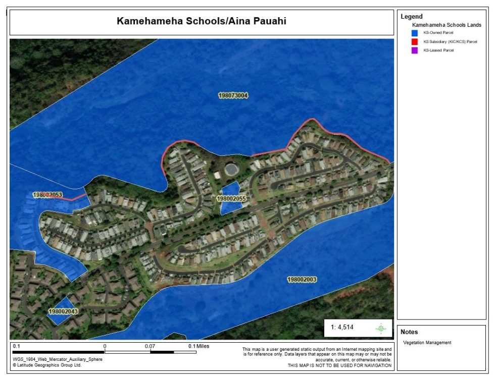 KSBE Vegetation Management Work - The Crest at Wailuna